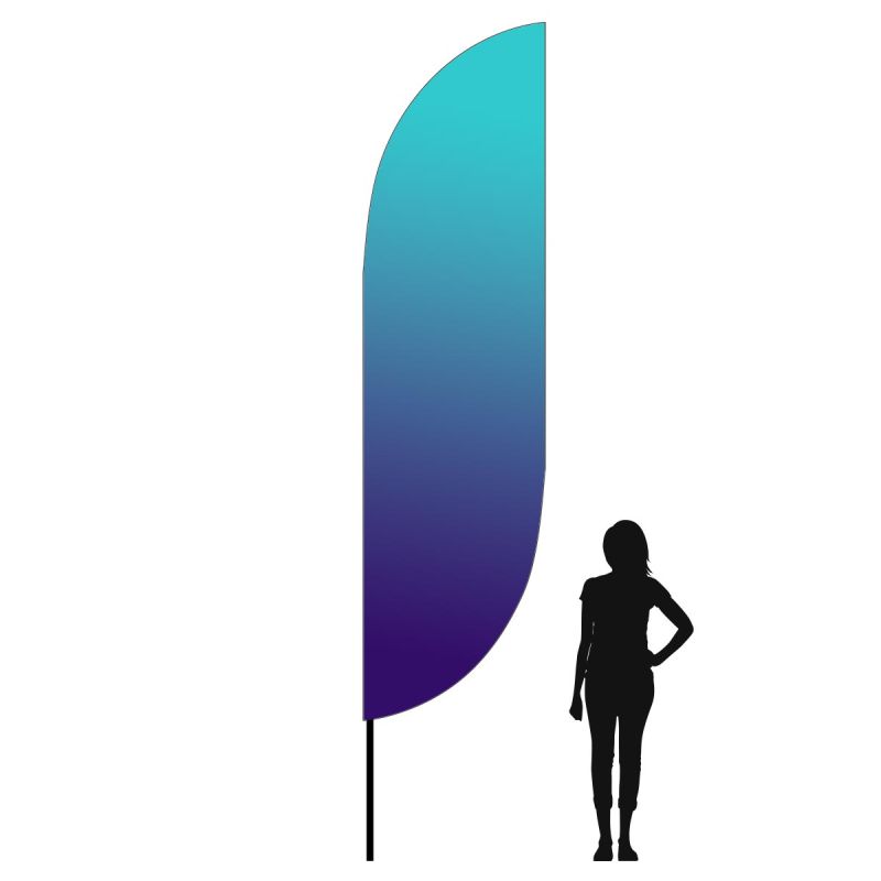 Zoom 4 Feather Flag 4 Meters Tall