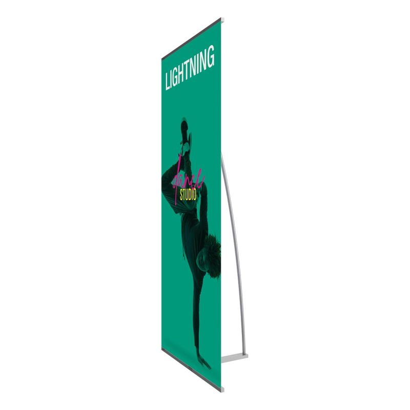Lightning Spring Back Banner Stand